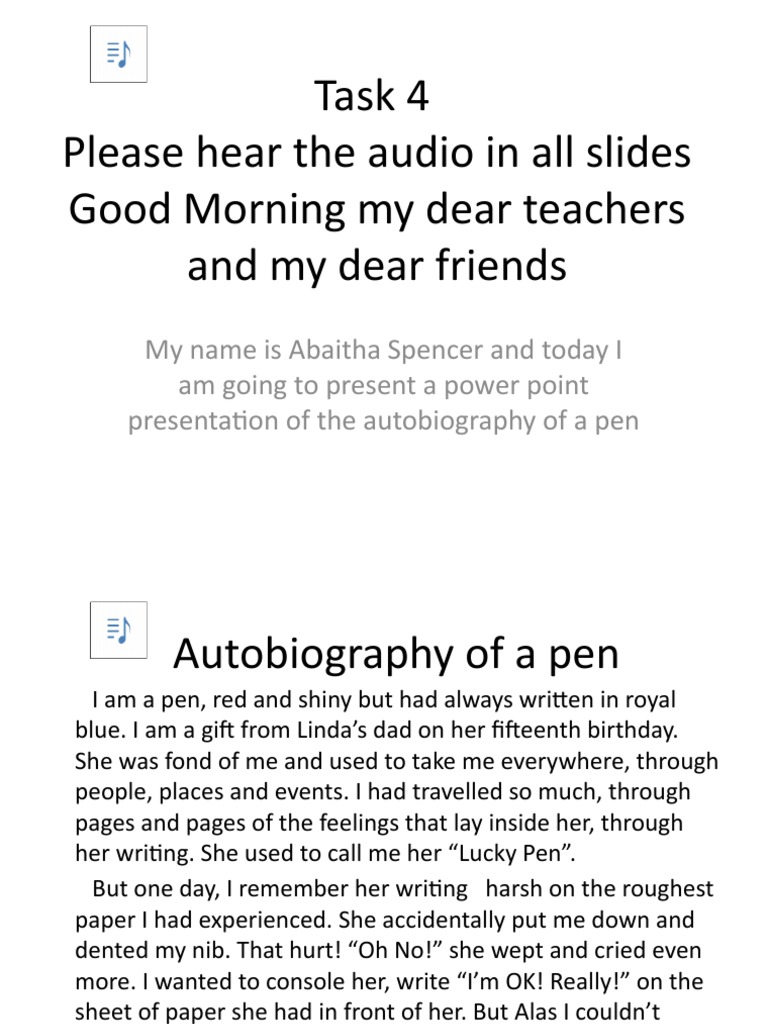 Autobiography Example | PDF