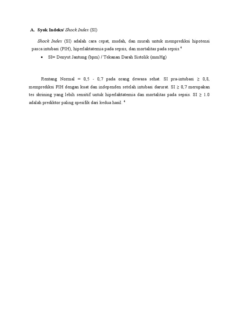 Syok Indeks | PDF | Pengembangan Diri