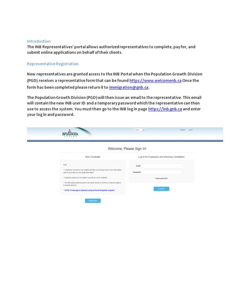 INB User Guide For Representatives | PDF | Digital Technology ...