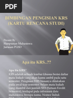 Sop Pengisian Kartu Rencana Studi (KRS) | PDF
