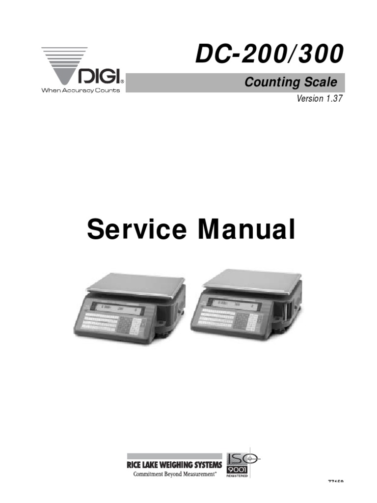 Digi - DC 200 - DC 300 - TM PDF | PDF | Computer Keyboard | Calibration