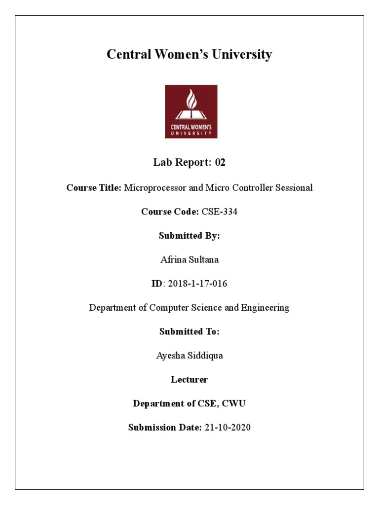 Lab Report | PDF | Assembly Language | Subroutine