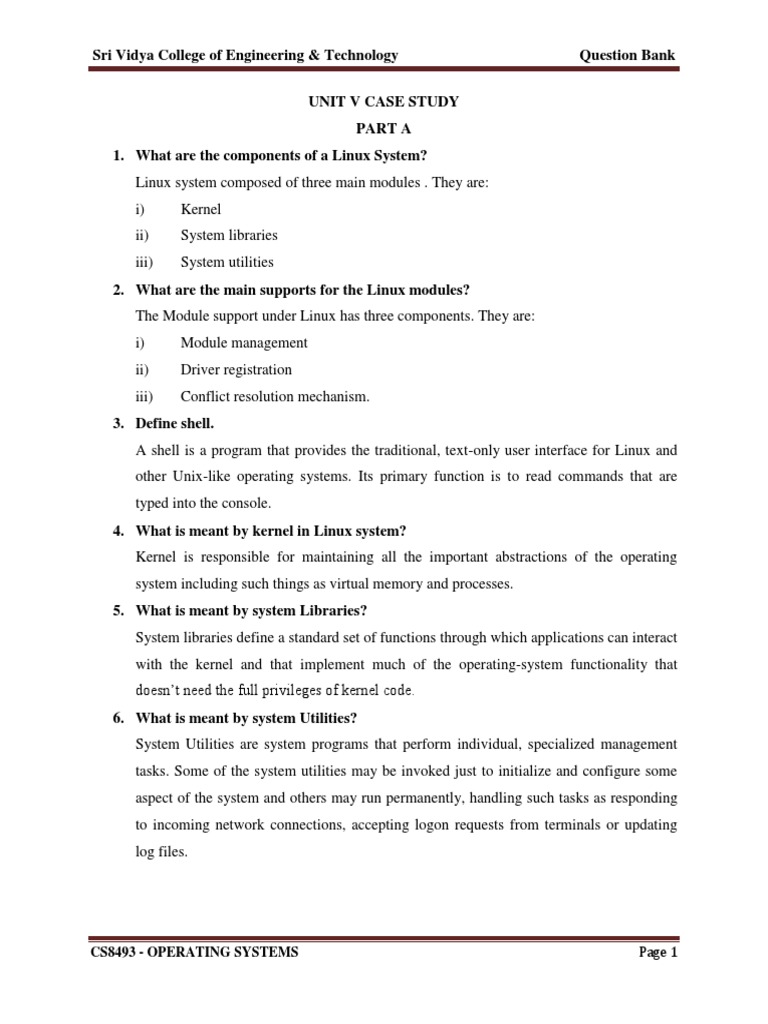 Cs8493 - Operating Systems | PDF | Ios | Operating System