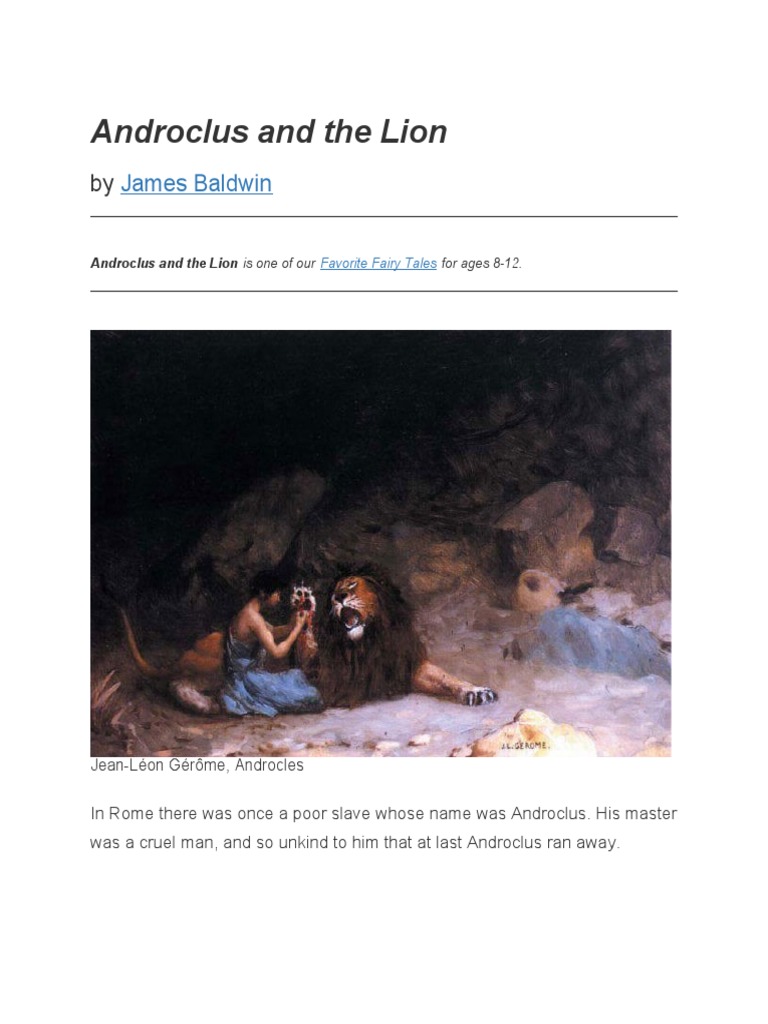 Androclus and The Lion | PDF