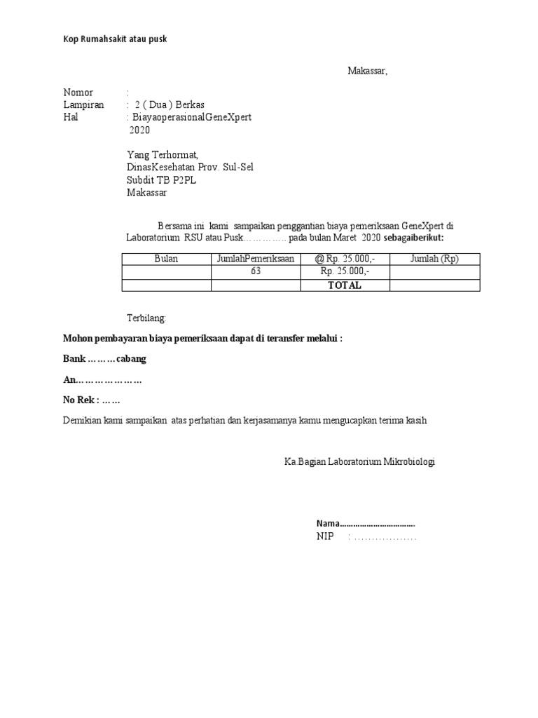 Contoh Surat Klaim | PDF