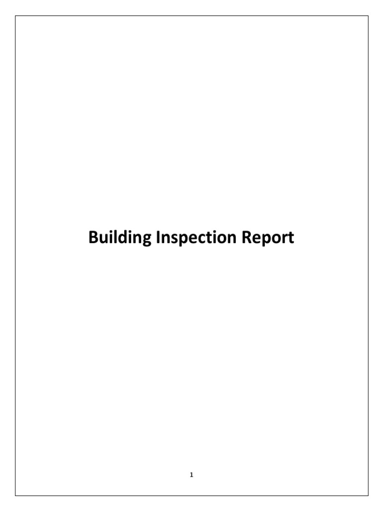Building Inspection Report Assignment | PDF | Corrosion | Concrete