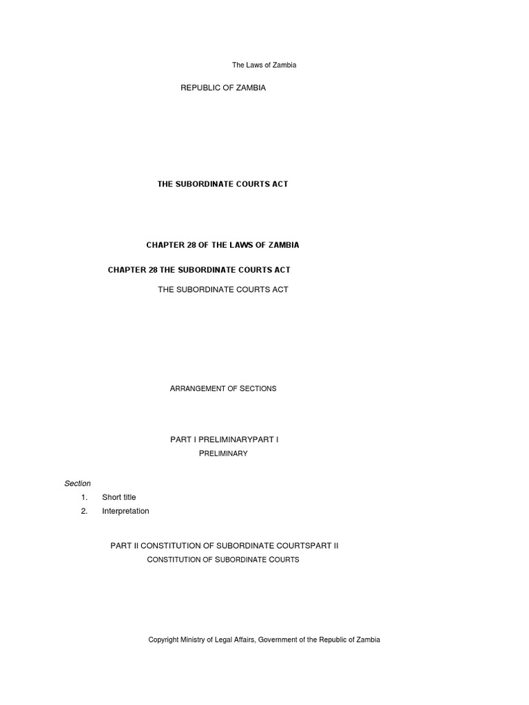 Subordinate Courts Act | PDF | Magistrate | Equity (Law)
