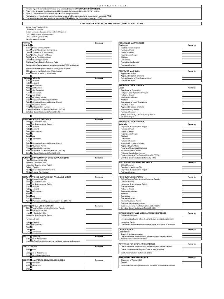 2020 Checklist | PDF | Receipt | Bookkeeping