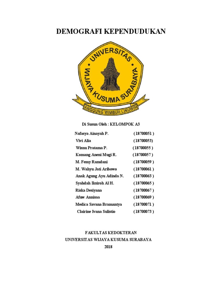 Demografi Kependudukan | PDF