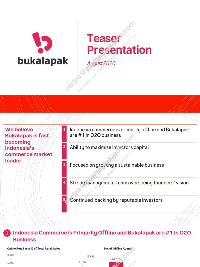 Bukalapak Teaser PDF | PDF | Business | Economies
