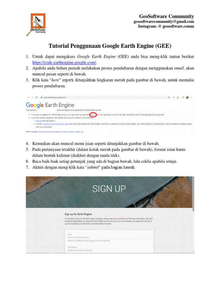 Tutorial Penggunaan GEE | PDF