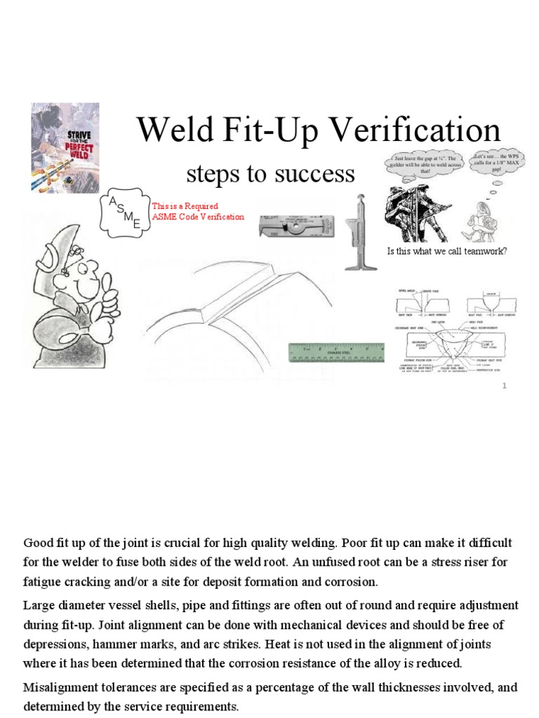 Weld Fit-Up Verification Procedures | PDF | Welding | Construction