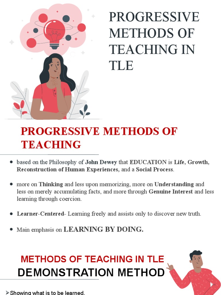 Progressive Teaching Methods in TLE | PDF | Art | Self-Improvement