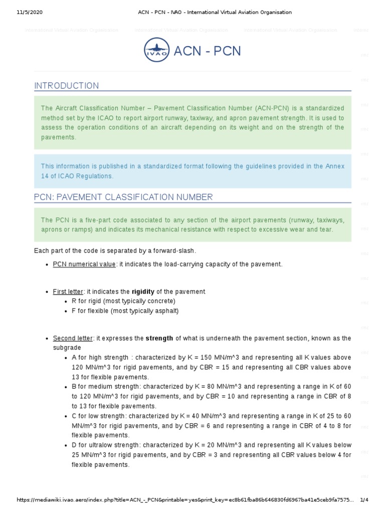 Acn - PCN | PDF | Aviation | Transportation Engineering