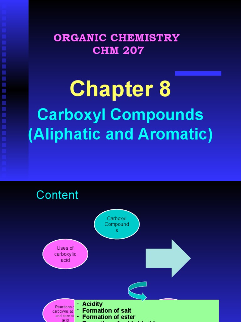 Carboxyl Compounds Overview | PDF | Carboxylic Acid | Acid