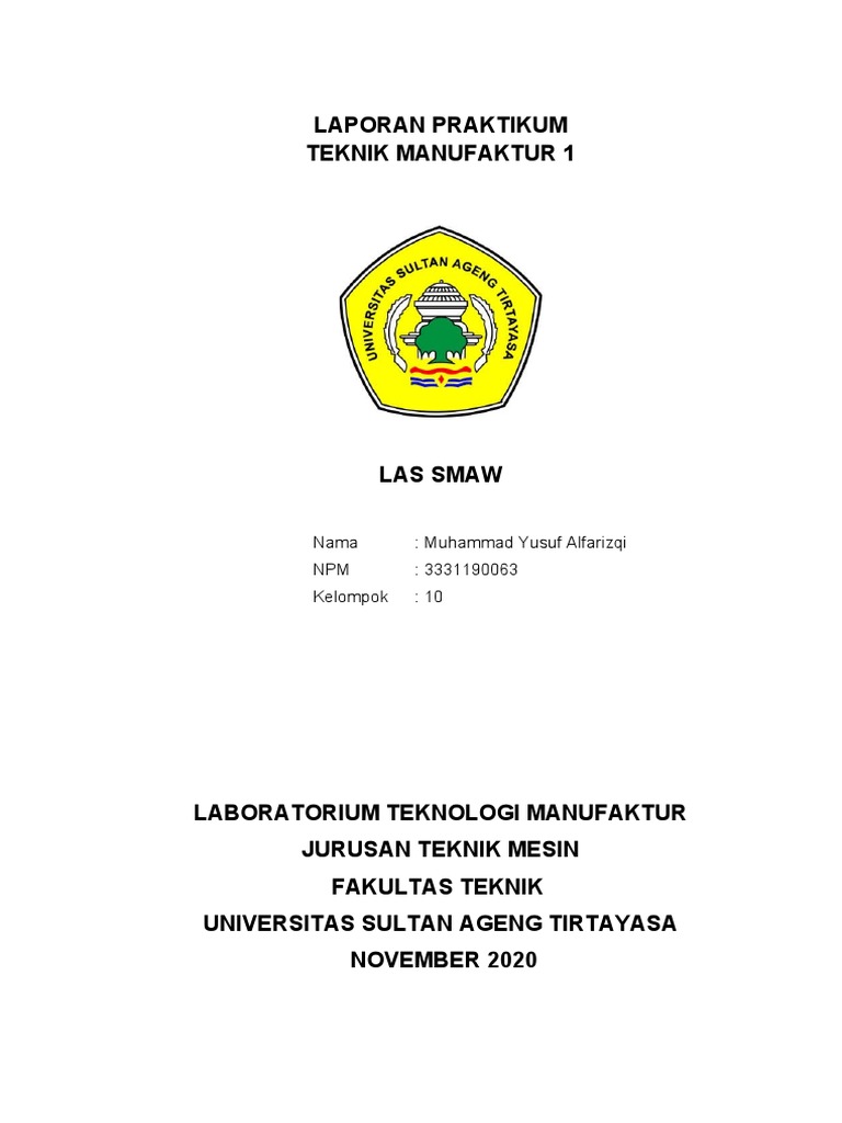 Laporan Praktikum Las SMAW | PDF