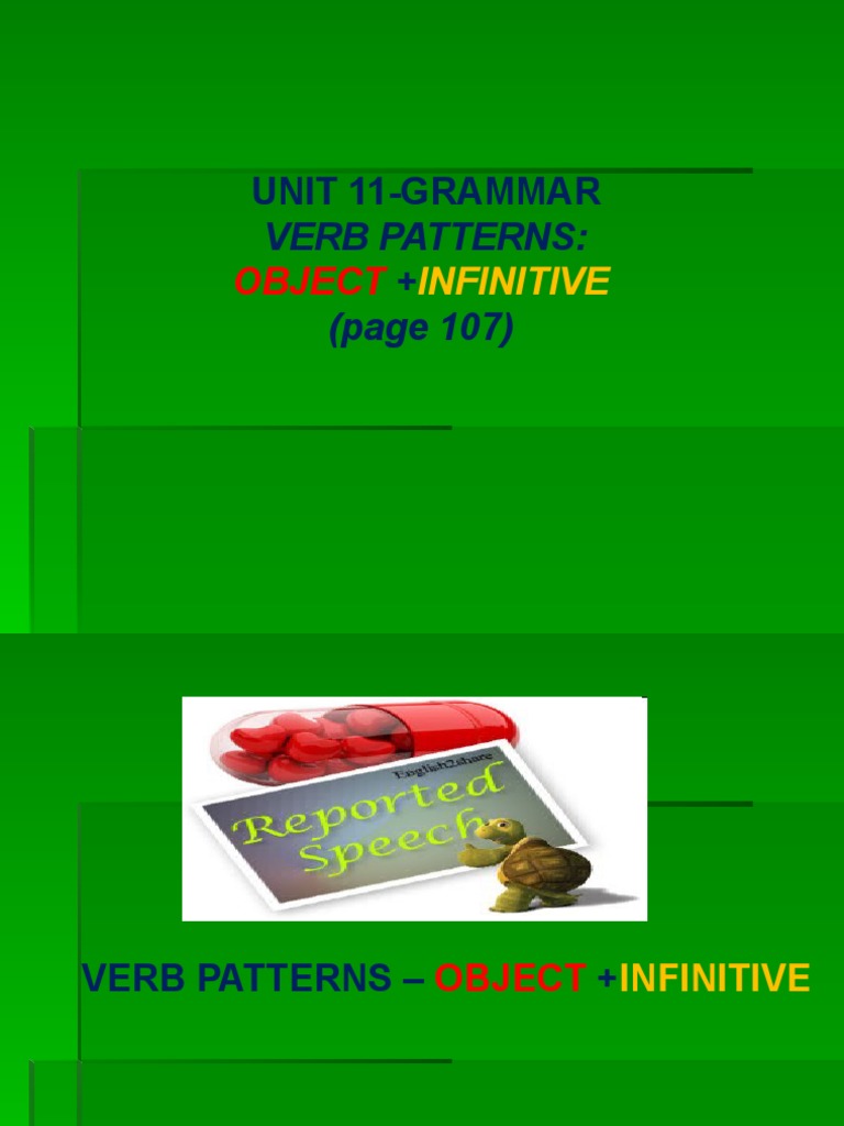 Think 2 - Unit 11-Grammar - Verb Patterns | PDF