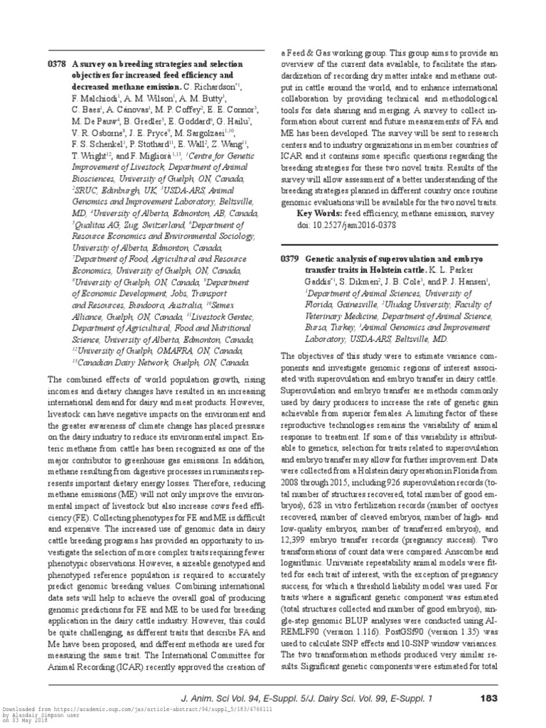 By Alasdair Simpson User On 03 May 2018 | PDF | Dairy Cattle | Cattle