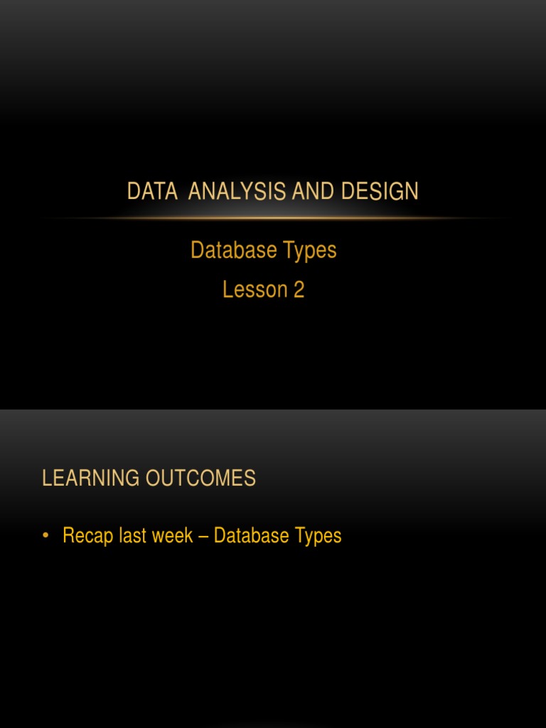 Overview of Database Types Explained | PDF