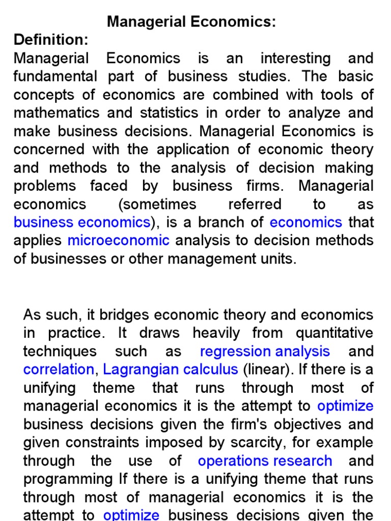 Concept of Economics and Business Economics | PDF | Microeconomics ...