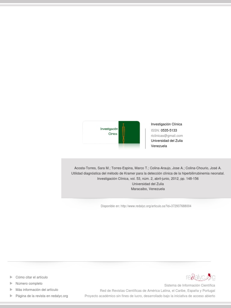 2012 - Método de Kramer para La Detección de La Hiperbilirrubinemia ...