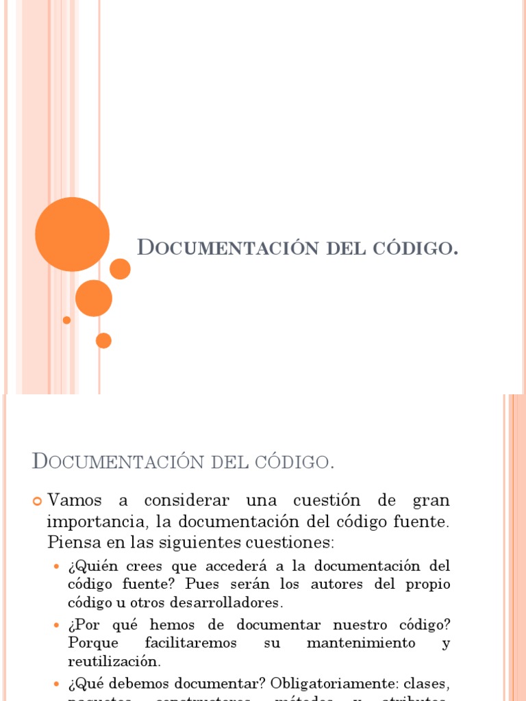 Guía para Documentar Código Eficazmente | PDF | HTML | Programación de ...