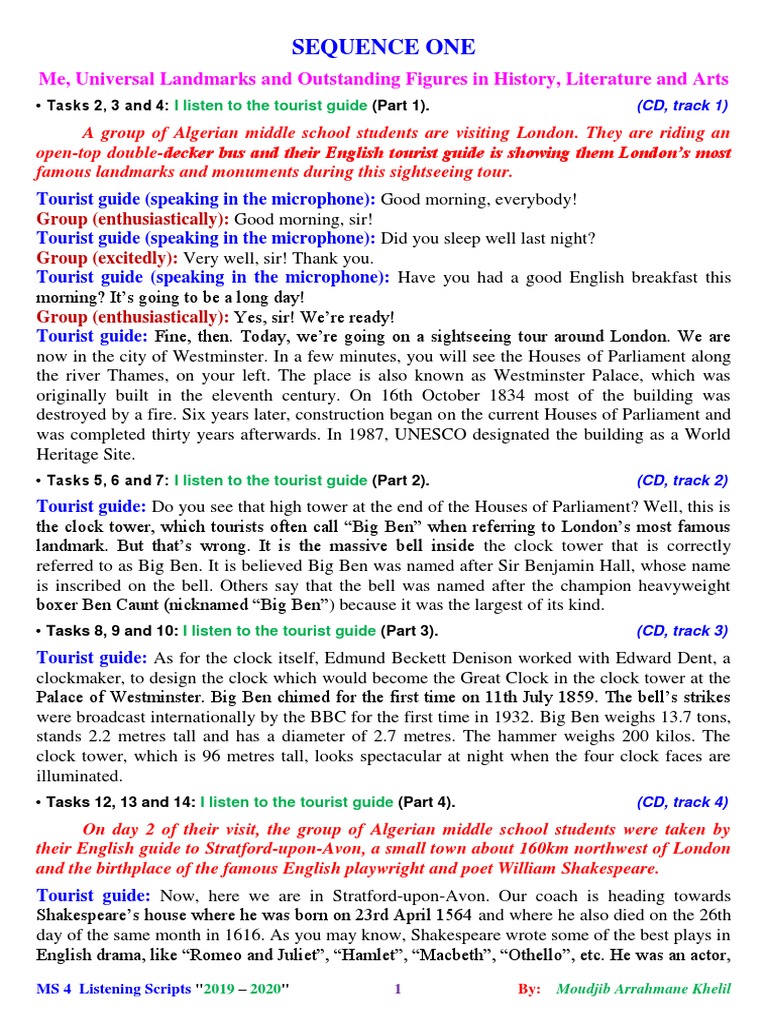 Listening Scripts 4MS New Edition by Moudjib Arrahmane Khelil - 2019 ...