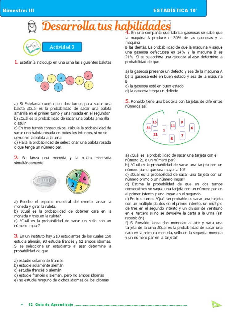 Actividad 3 - Probabilidad de Eventos Compuestos | PDF | Refresco ...