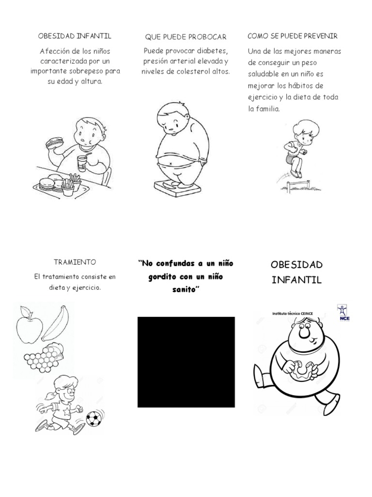 Triptico Obesidad Infantil | PDF