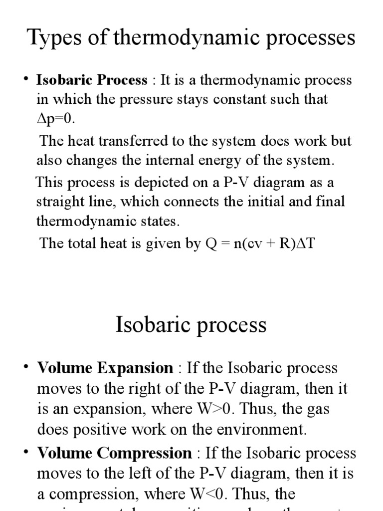 Types of Thermodynamic Processes | Download Free PDF | Heat | Nature