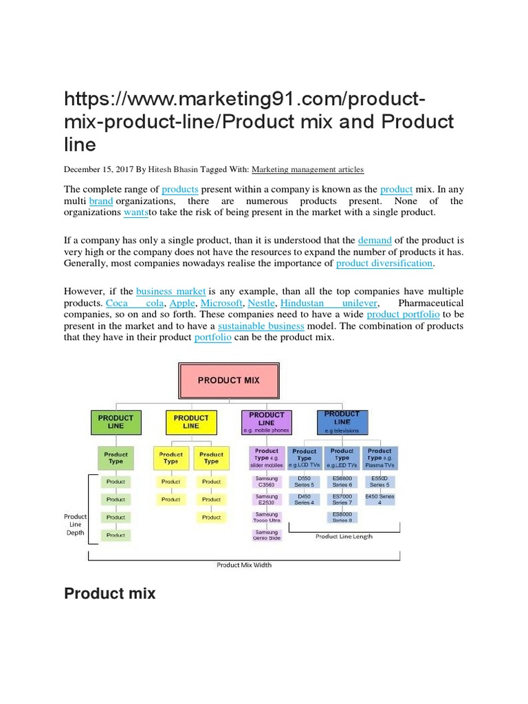 Product Mix Notes | PDF | Nestlé | Business