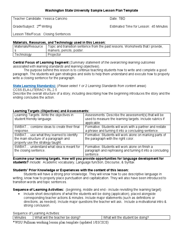 PLC Project | PDF | Lesson Plan | Differentiated Instruction