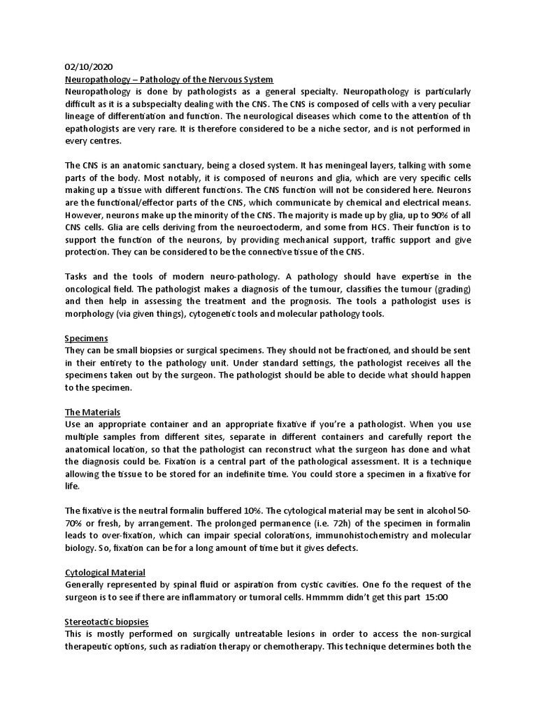 Neuropathology in Focus: A Comprehensive Review of the Anatomy ...