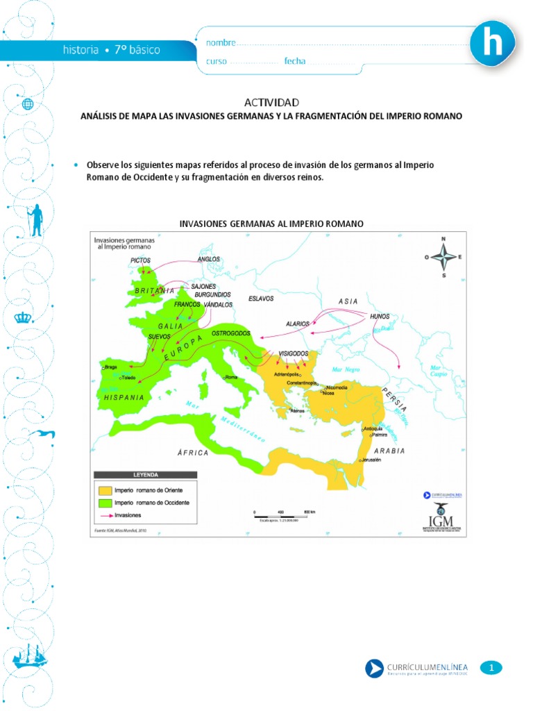 Análisis de Mapa. Invasiones Germanas | PDF | Viajes y turismo | Libros ...