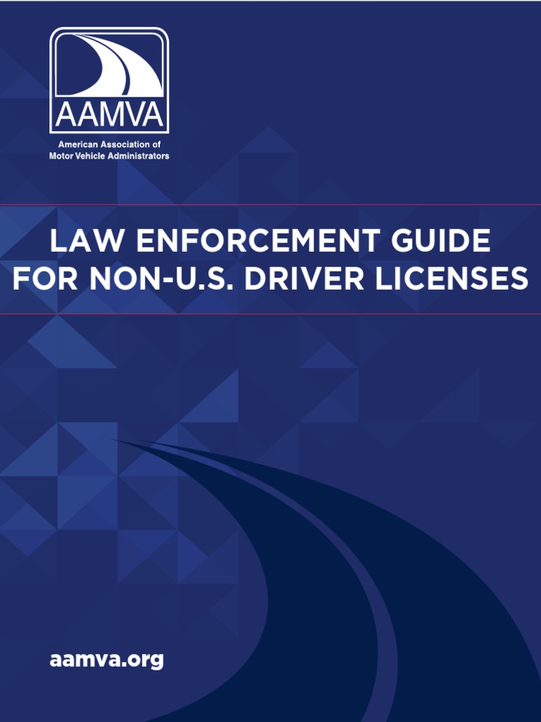 Law Enforcement Guide For Non-U.S. Driver Licenses | Download Free PDF ...