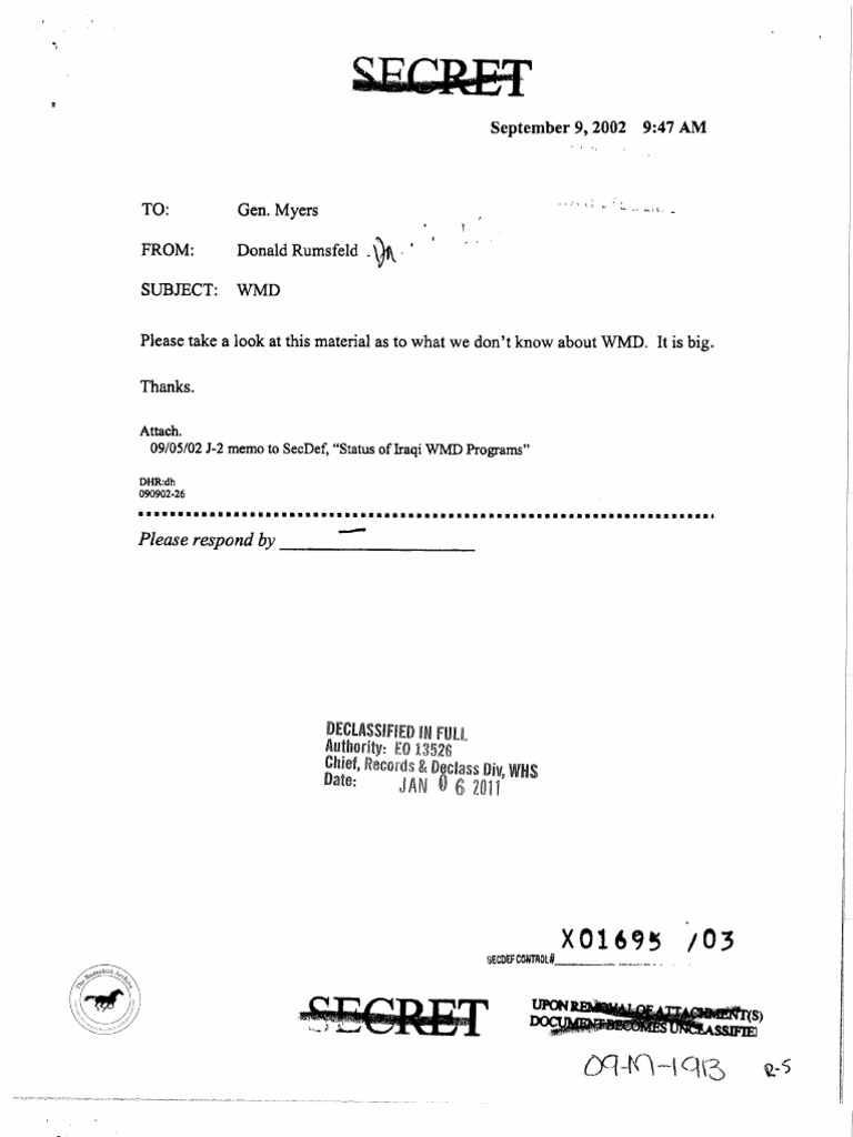 Sept 5 2002 US Iraq WMD Report | PDF