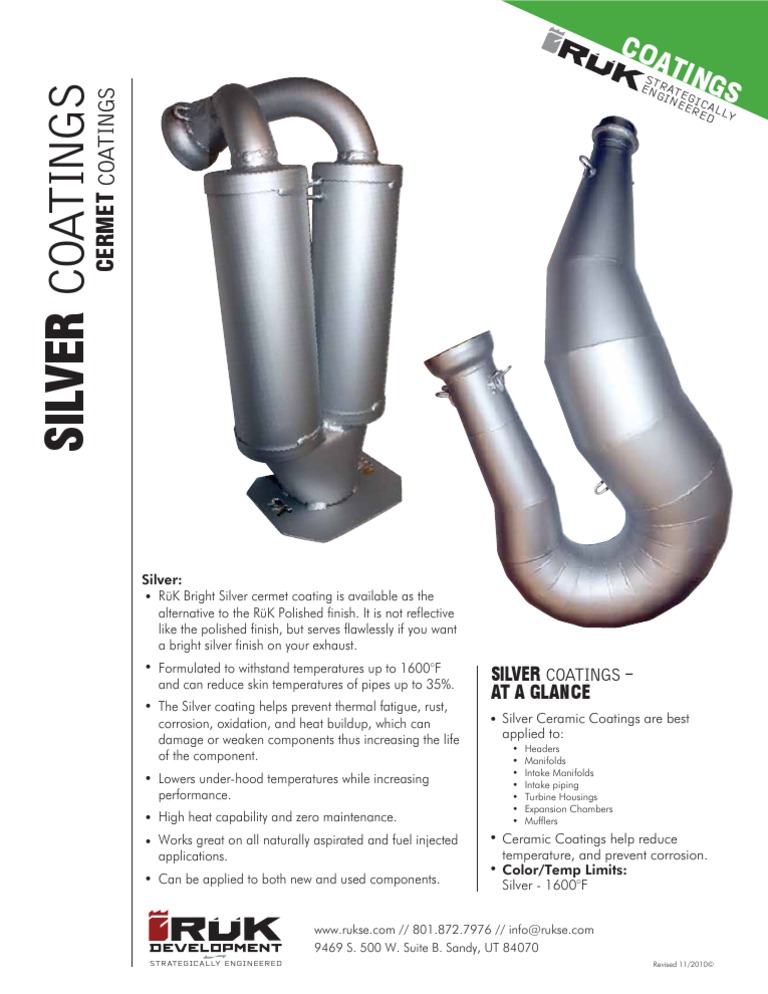 Bright Silver Ceramic Coating | PDF | Engines | Mechanical Engineering