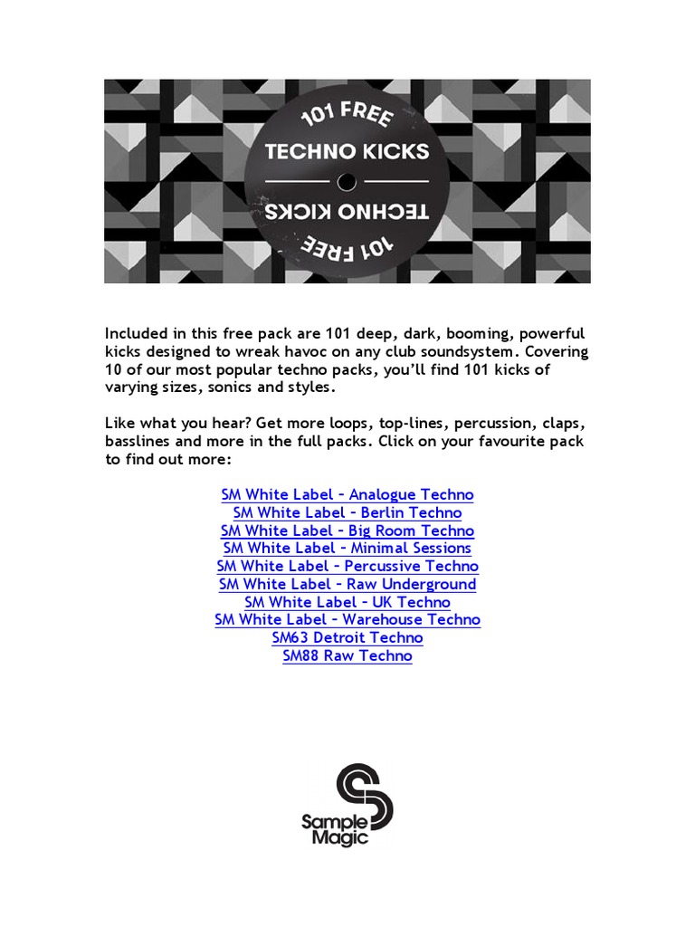 101 Free Techno Kicks PDF | PDF