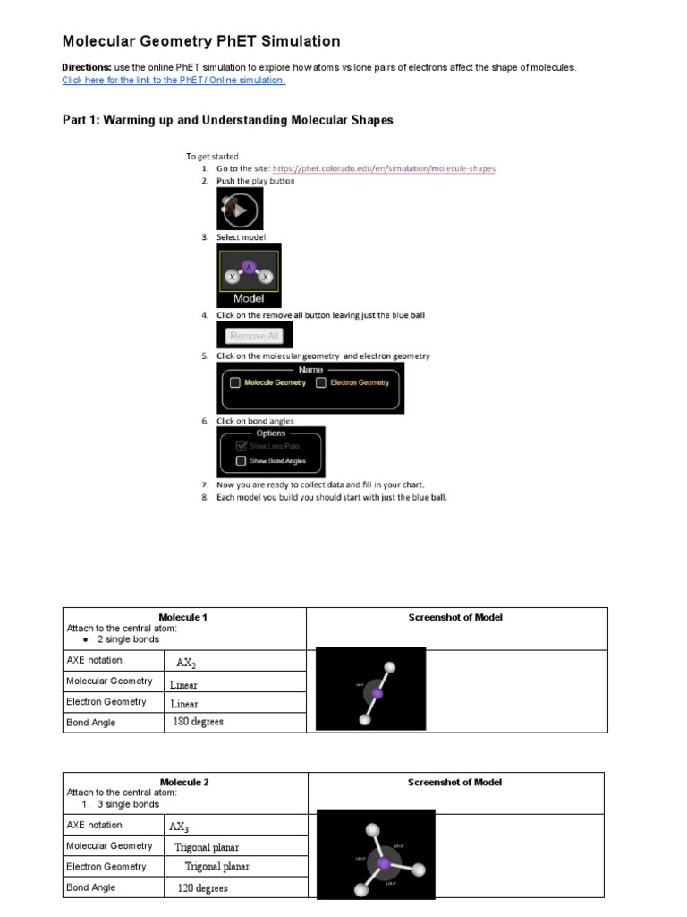 EVAN BLIZZARD - 20-21 PhET Simulation - Molecular Geometry | PDF ...