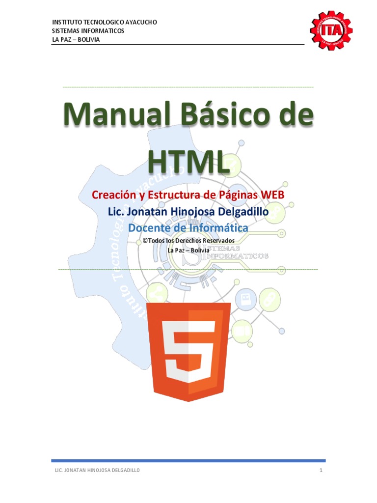 Manual Básico de HTML | PDF | Hipervínculo | HTML