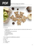 Amigurumi Teddy Bear Keychain Free Crochet Pattern Amigurumi | PDF ...