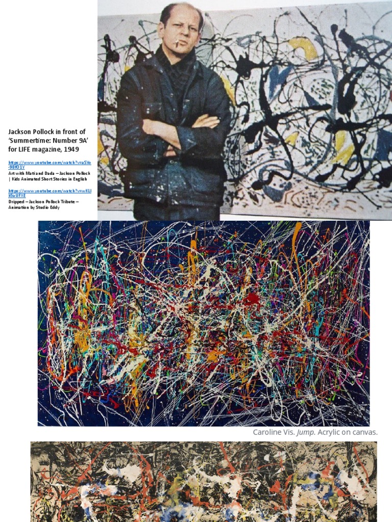 Jackson Pollock in Front of Summertime: Number 9A' For LIFE Magazine ...