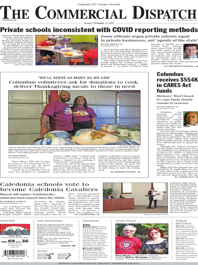Commercial Dispatch Eedition 11-15-20 | PDF | Nature