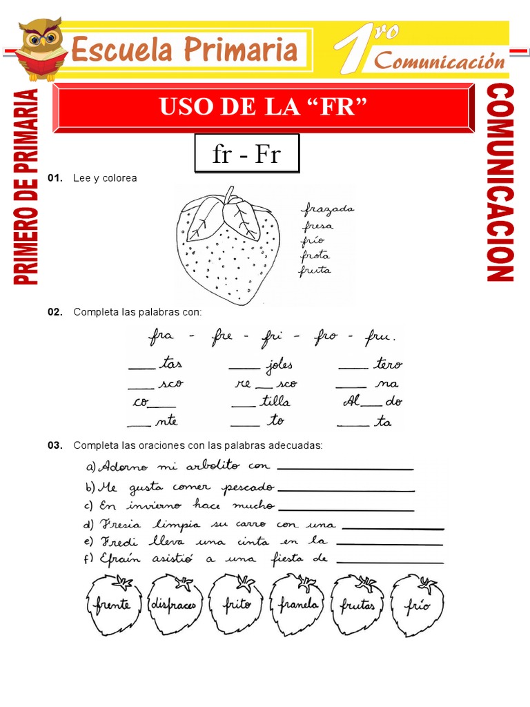Actividades de Lengua para Primer Grado | PDF | Artes del Lenguaje y ...