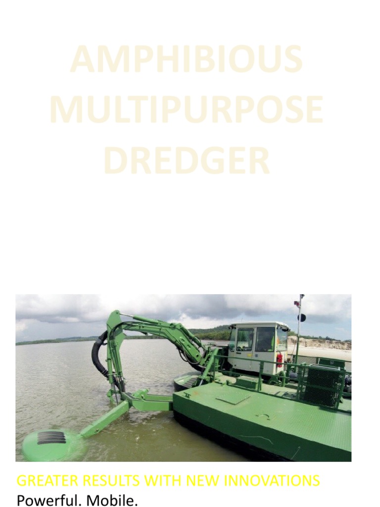Amphibious Multipurpose Dredger | PDF | Dredging | Pump