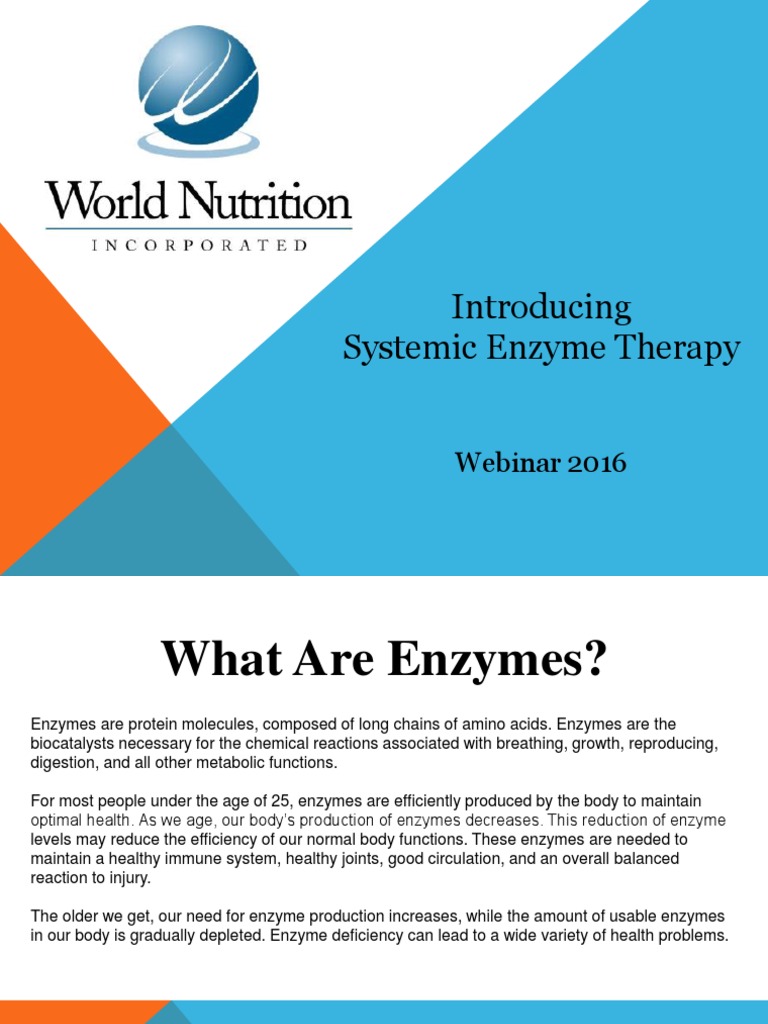 Enzyme Therapy for Aging Adults | PDF | Tablet (Pharmacy) | Digestion