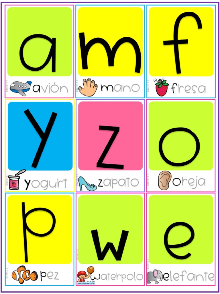 Loteria de Abecedario | PDF