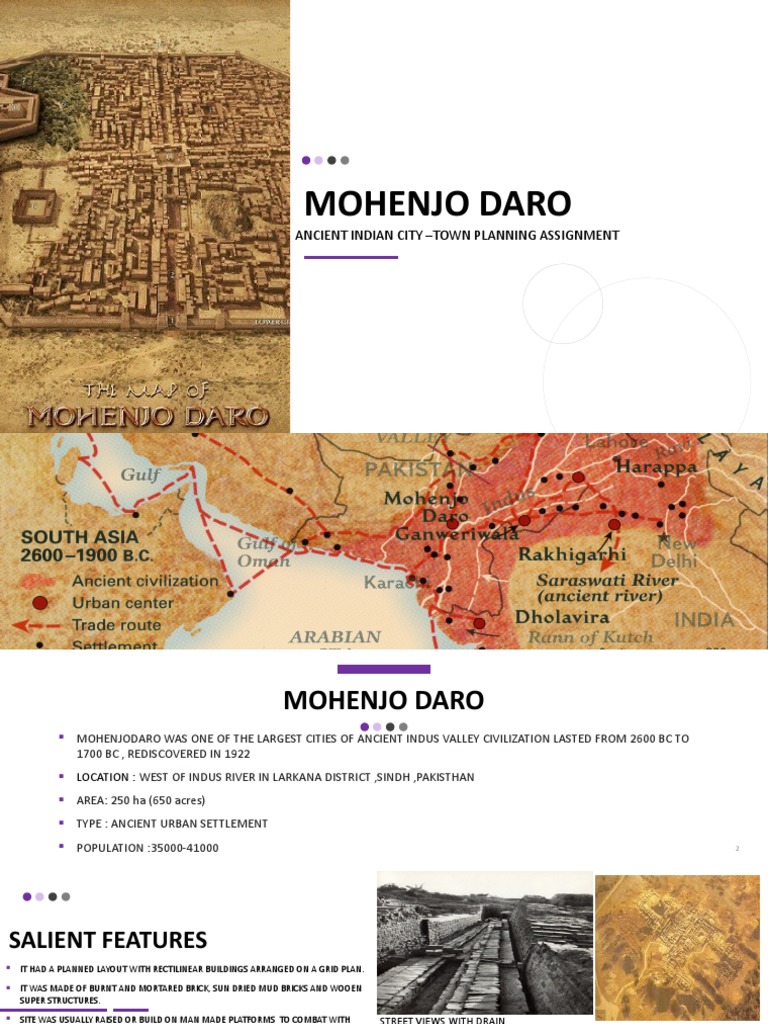 Mohenjo Daro: Ancient Indian City - Town Planning Assignment | PDF