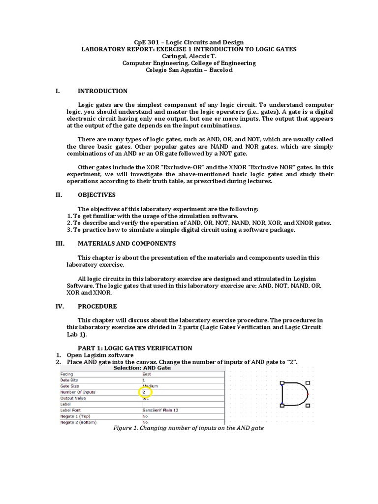 Logic Gates Lab for Eng Students | PDF | Logic Gate | Digital Electronics