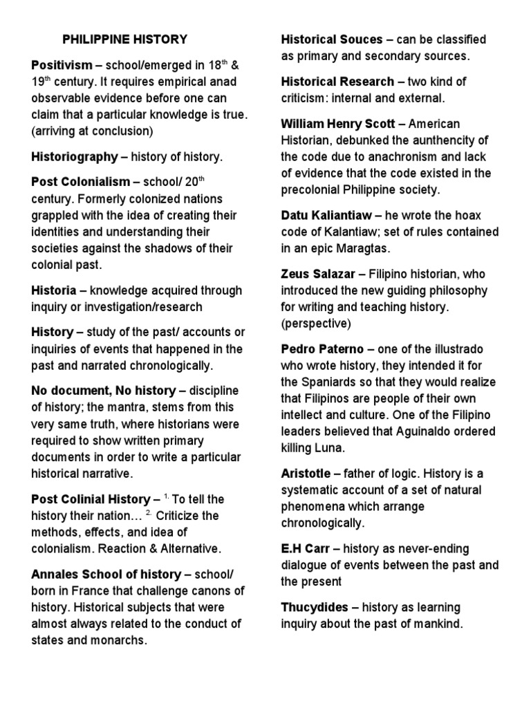 Understanding Philippine History Sources | PDF | Philippines | Science